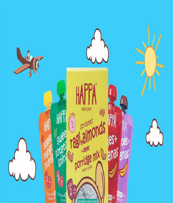 Happa foods is India's award winning organic baby food company.