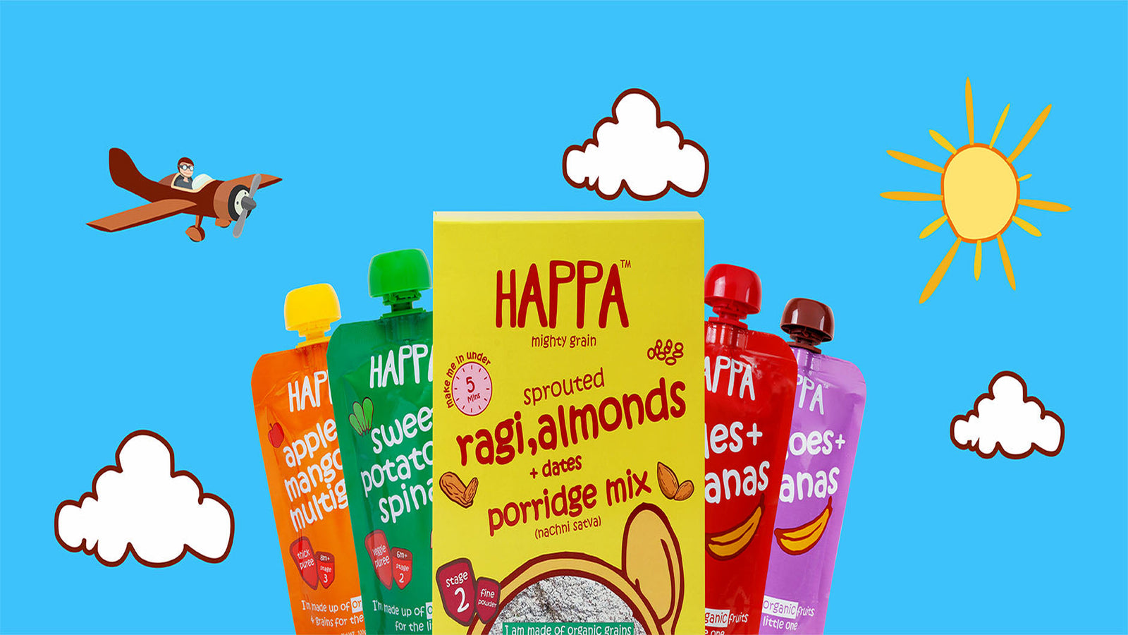Happa foods is India's award winning organic baby food company.